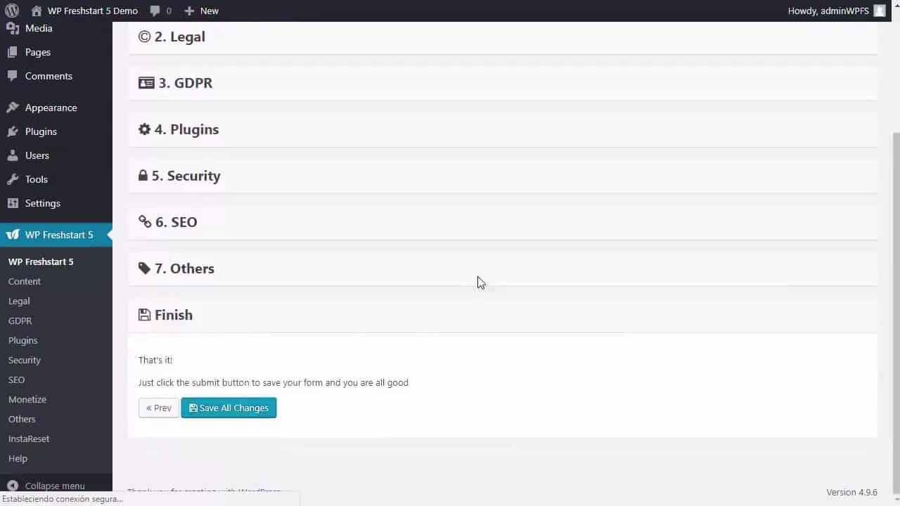 WP Freshstart 5 Review – GDPR + Google-Ready WordPress Site